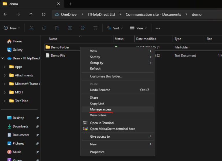 How to remove access to shared files in Onedrive – ITHelpDirect ...